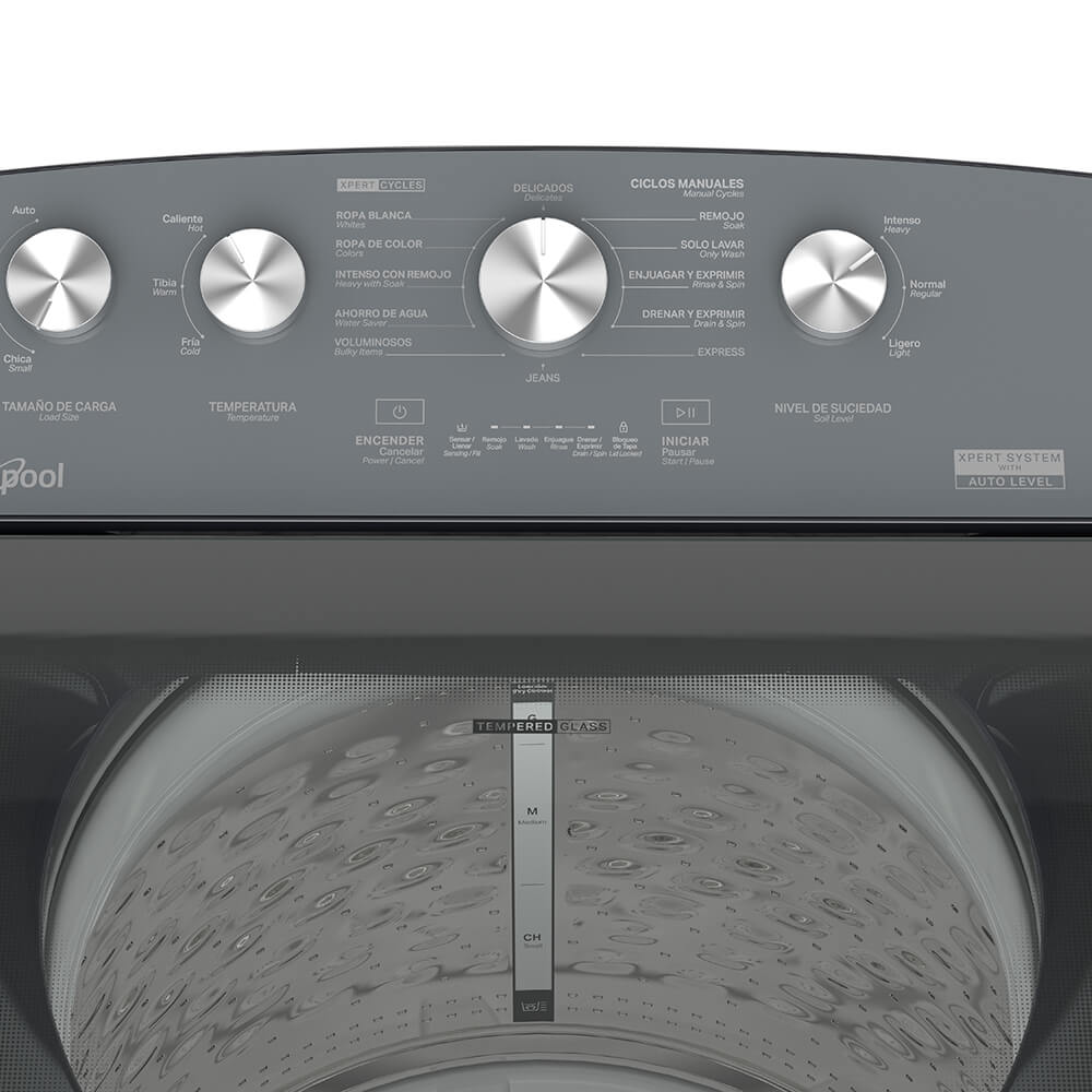 Lavadora carga superior 18kg XpertSystem - Whirlpool Colombia